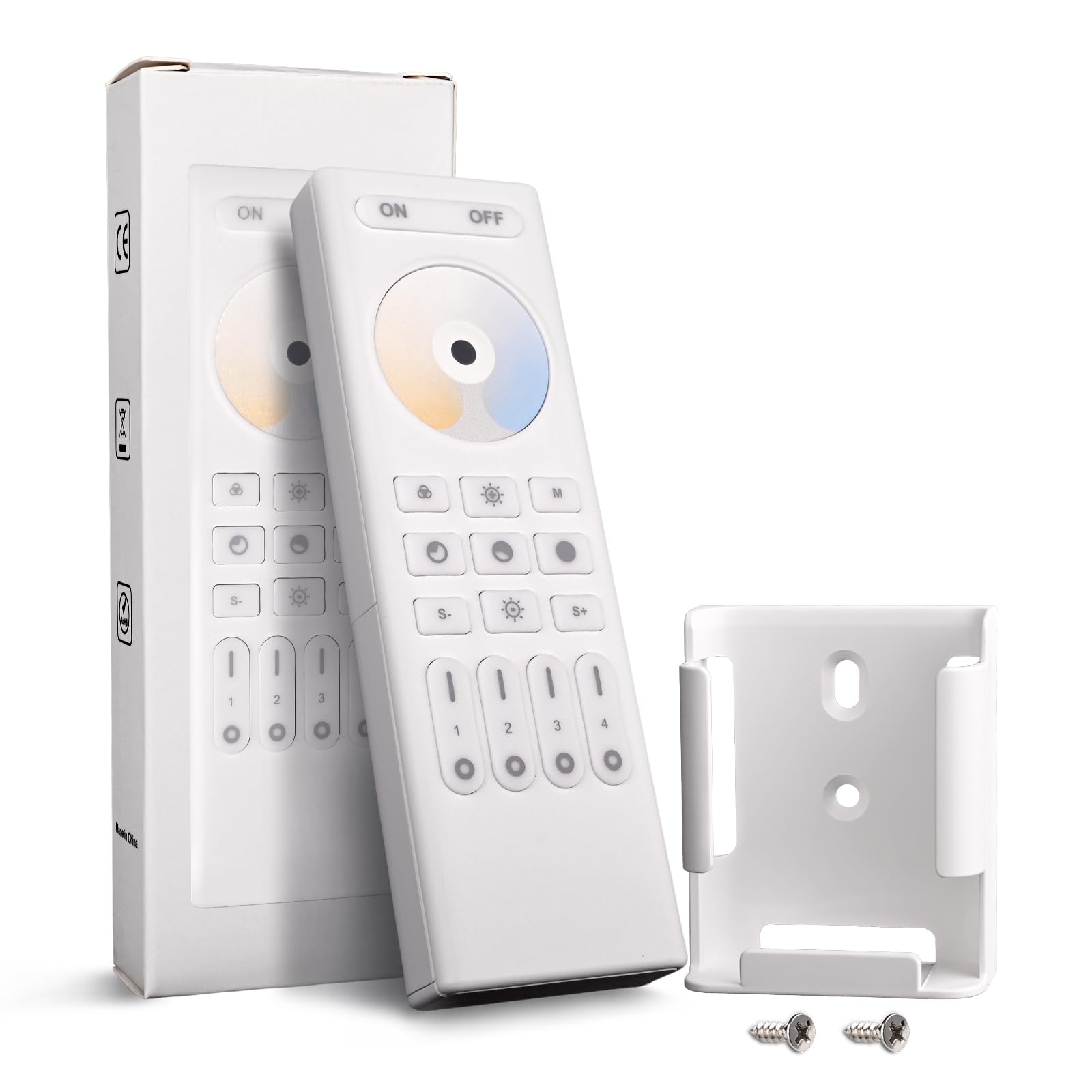 TUNICHX CCT Dual White RC02RF RF Remote 2.4G 4-Zone Touch RF Remote for ...