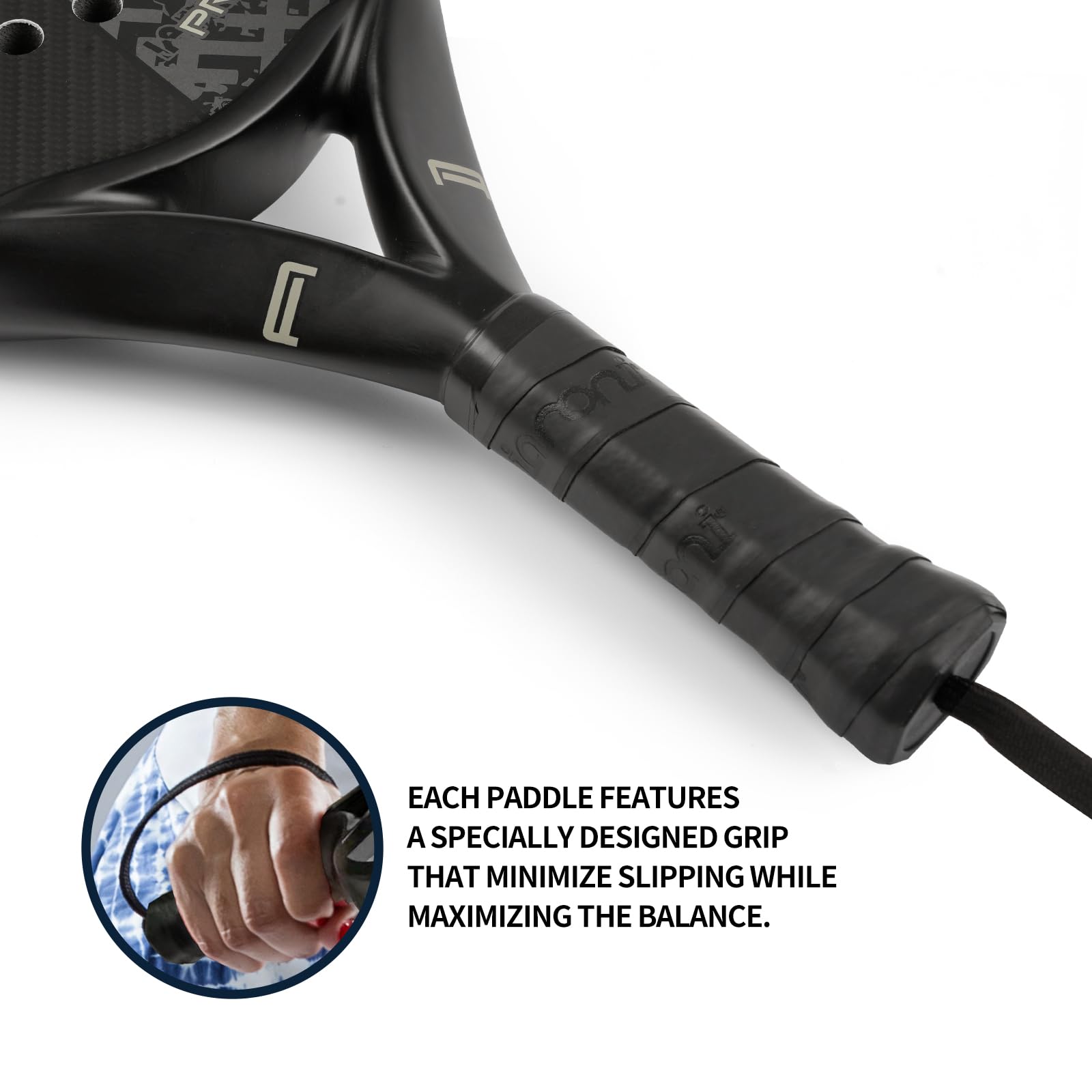 Mua Padel Racket Carbon Fiber Surface with EVA Memory Flex Foam Core ...