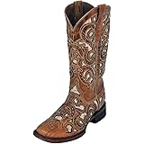 Amazon.com | Ferrini Women's Patchwork BT Western Boot | Mid-Calf