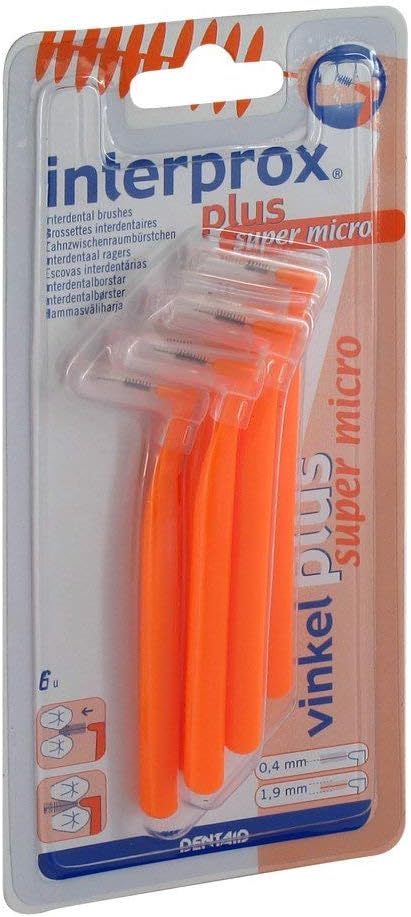 Interprox 0.5 mm Orange Super Micro Plus Interproximal Brush - Pack of ...