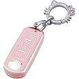 Amazon.com: Pangpai Pink Mazda Key Fob Cover, Soft TPU Case with Bling ...