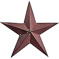 Amazon.com: COOZZYHOUR 24Inch Metal Barn Star Wall Decor-Red Barn Star ...