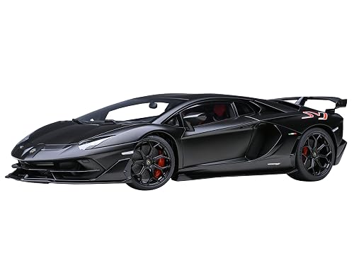 Lambo SVJ Nero Nemesis Matt Black 1/18 Model Car by Autoart 79219 in ...