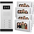 Amazon.com: AMOCAM Apartment Video Intercom System, 4 Household Video ...