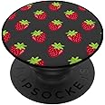 Amazon.com: Cute Strawberry Pop Socket - Strawberry Pattern Pop Socket ...