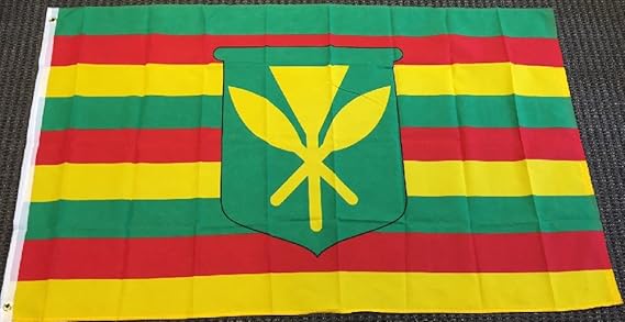 Amazon.com : Quality Standard Flags Kanaka Maoli Polyester Flag, 3 by 5 ...