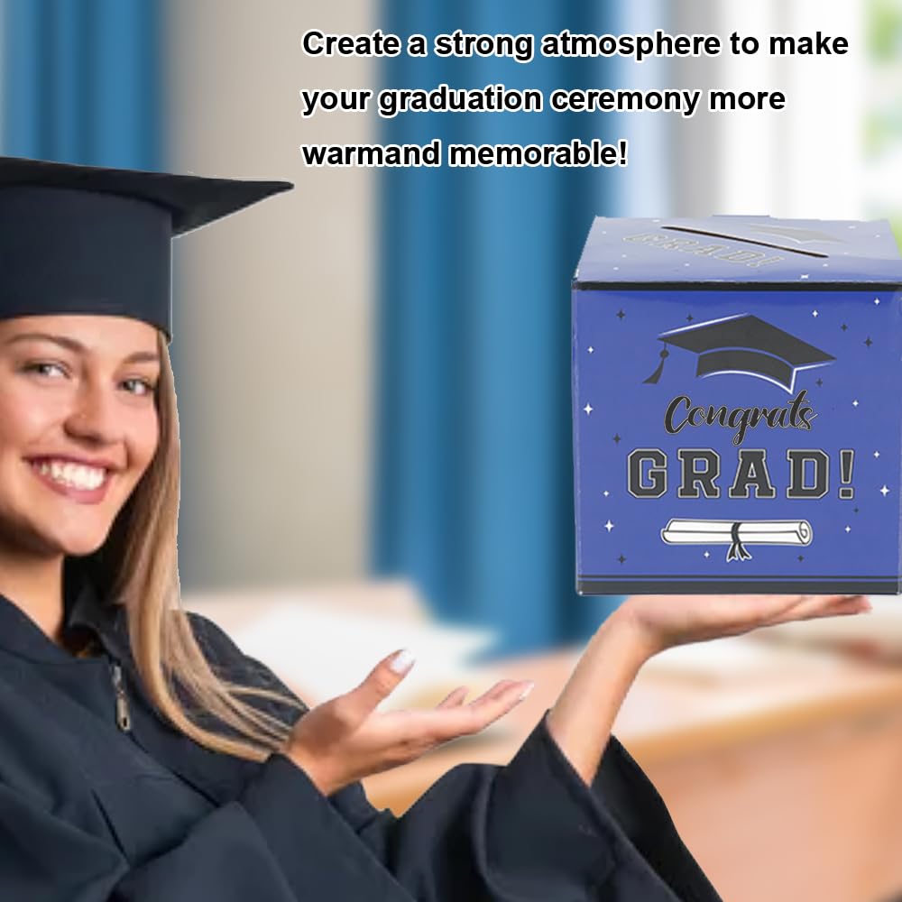 Mua Graduation Card Box 2025 Graduation Party Decorations Blue ...