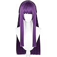 Amazon.com: Fern Wig Long Straight Purple Anime Fern Cosplay Wigs with ...