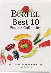 Amazon.com: Burpee Best 10 Collection | Ten Packets of Classic Pepper ...