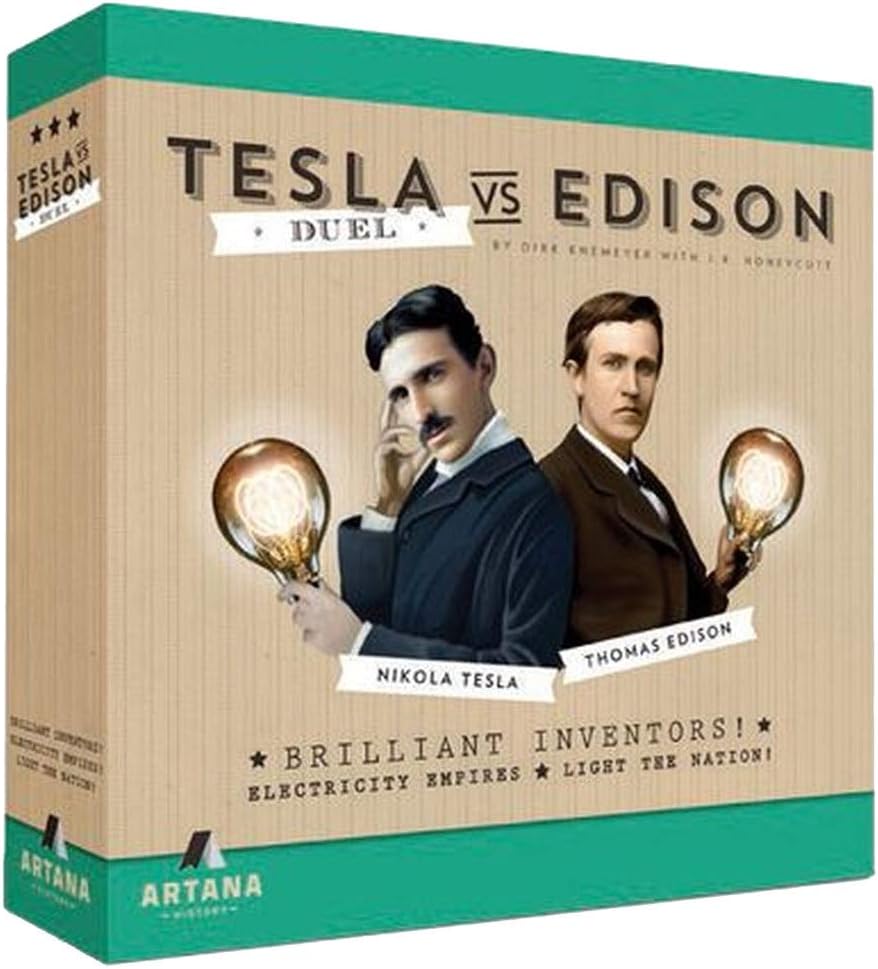 Genius Games 1201 – Telsa vs Edison Duel Strategy Card Game – For 2 ...