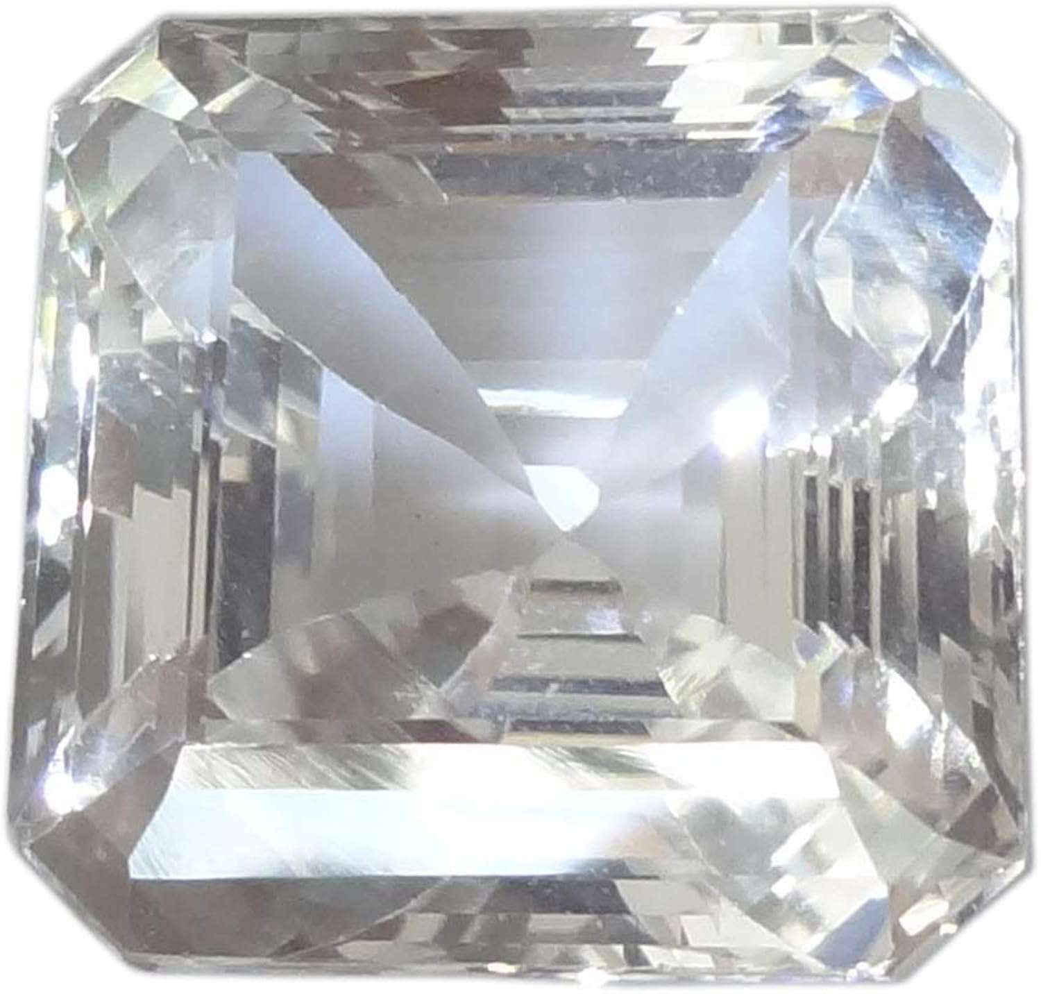 Neerupam colección Topacio Blanco Natural Calidad AAA 4.5 mm Forma ...