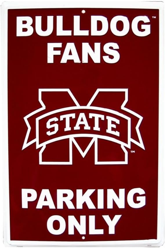 Amazon.com: Signs 4 Fun Spcmss MS State Bulldog, Large Parking Sign ...