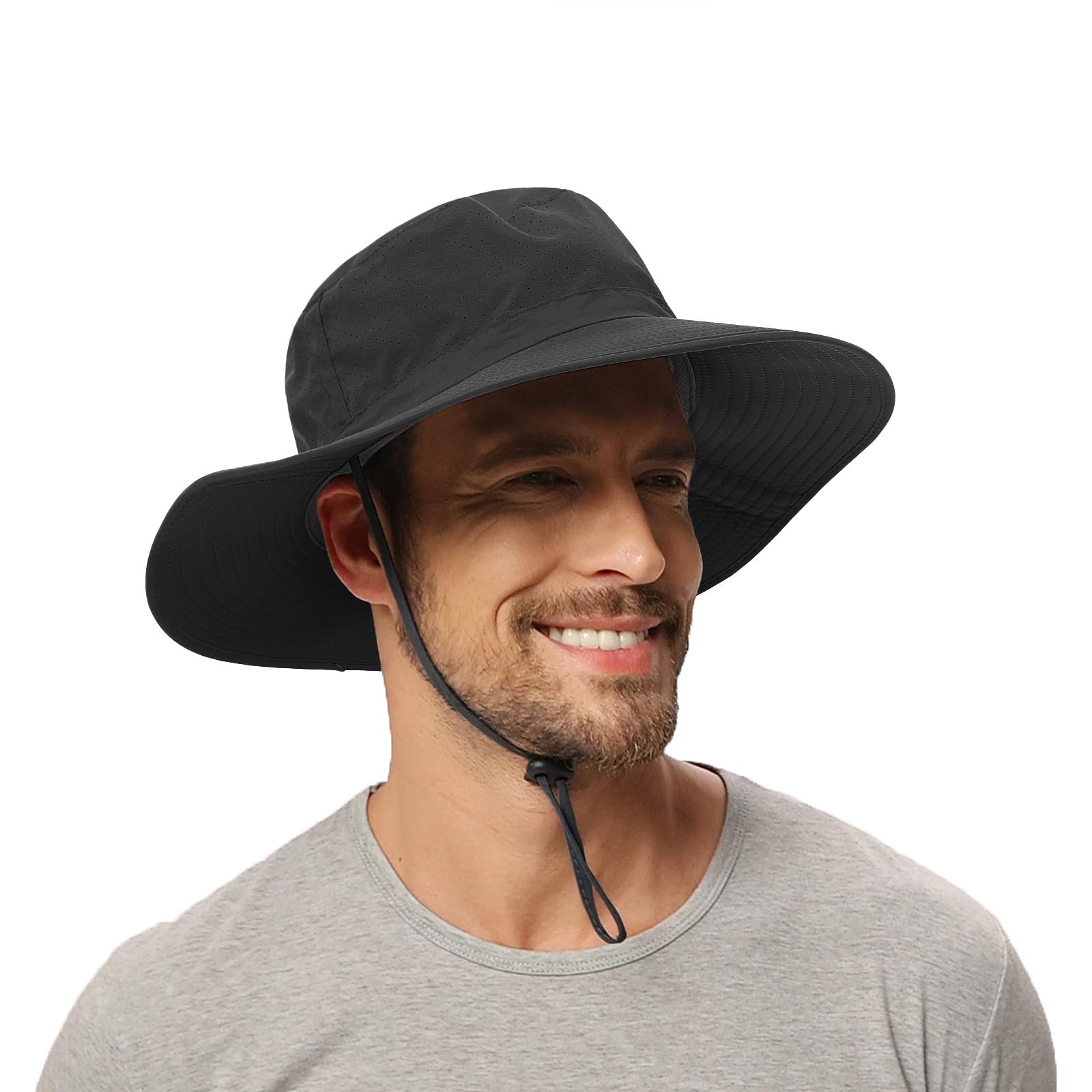 Rosoz Sun Hat for Men Women Cooling Boonie Hats Breathable Wide Brim ...