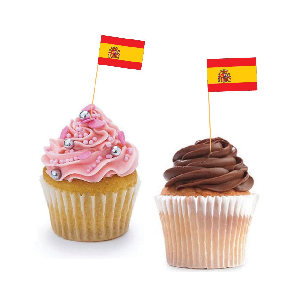 SPANISH CUPCAKE FLAGS - Spain / Baking / Decoration / Decorative Cake ...