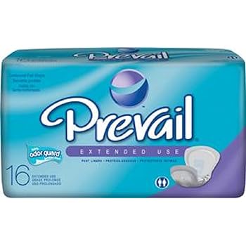 Amazon.com: Prevail Pant Liners Overnight, size 13" x 28" 96/Case ...