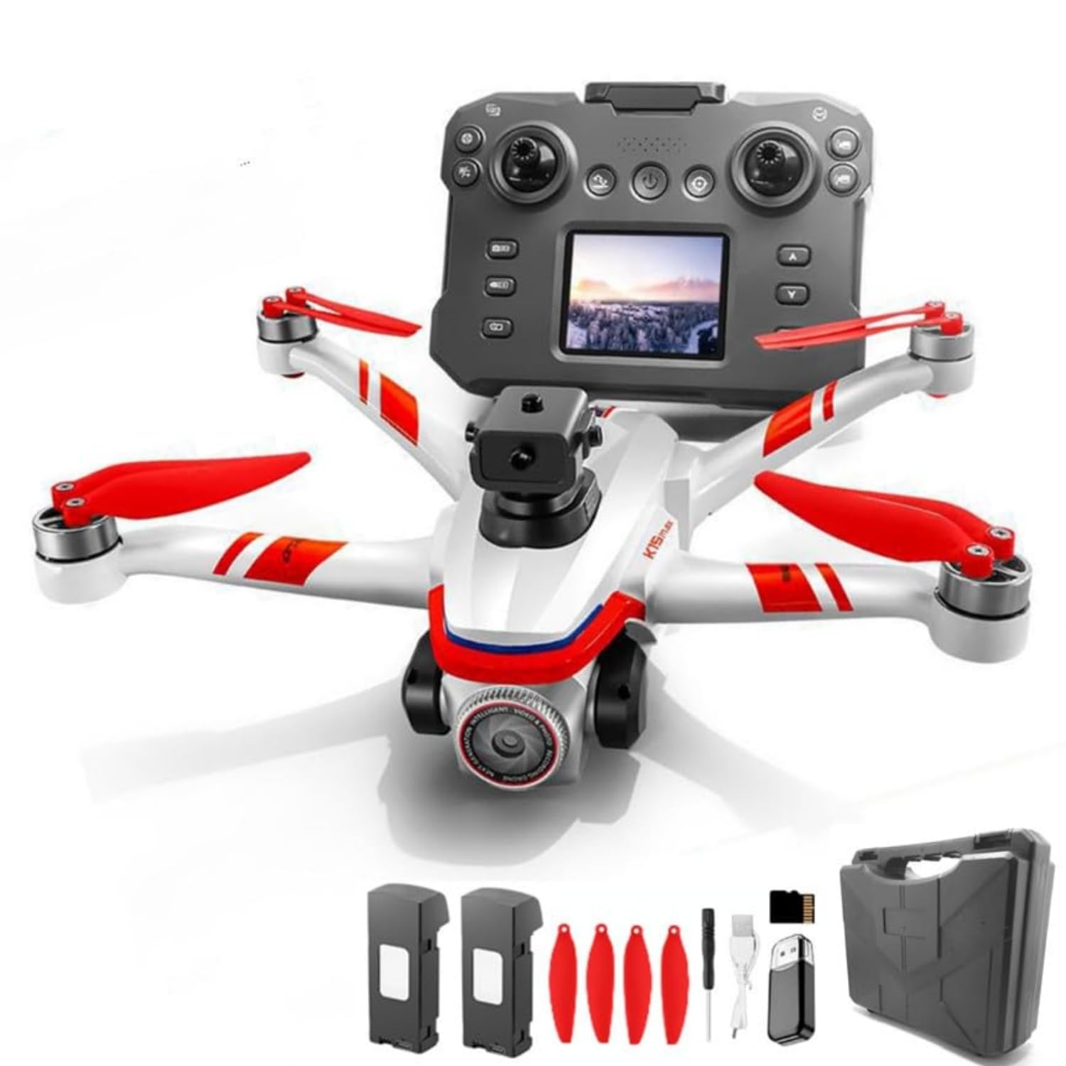 RC Drone With Screen Display Remote Control, 1080P Dual Camera, Optical ...
