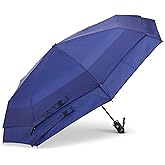 Amazon.com: totes Auto Open/Close Windproof Ultimate Compact Umbrella ...