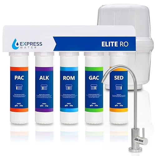 Express Water Elite RO Reverse Osmosis Alkaline Water Filtration System ...