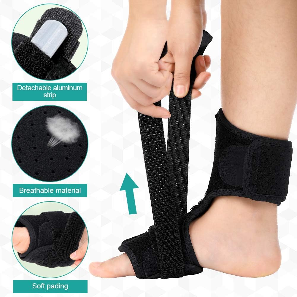Plantar Fasciitis Night Splint for Women and Men, Orthotic Drop Foot ...