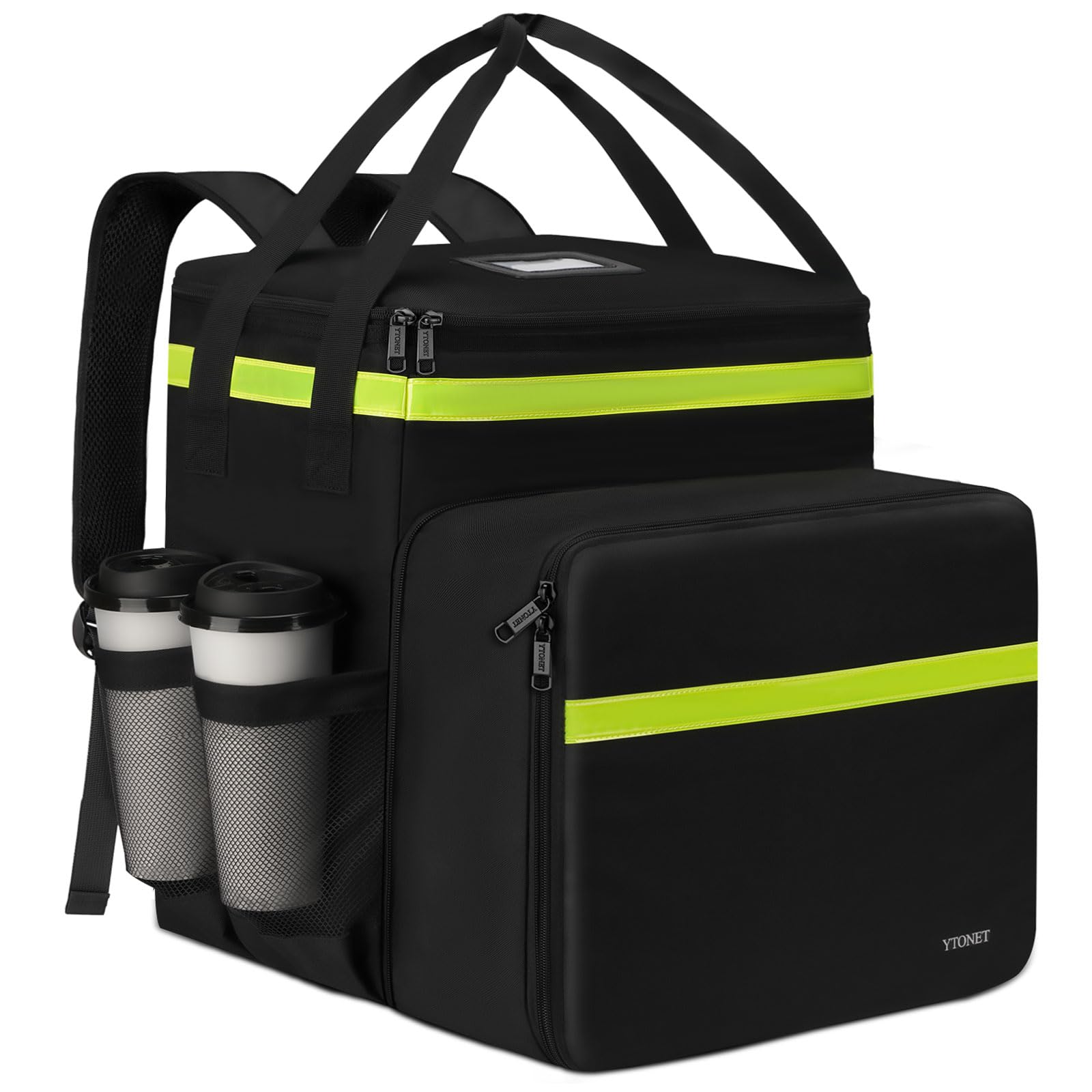 Ytonet Food Delivery Backpack, Expandable Insulated Food Delivery ...