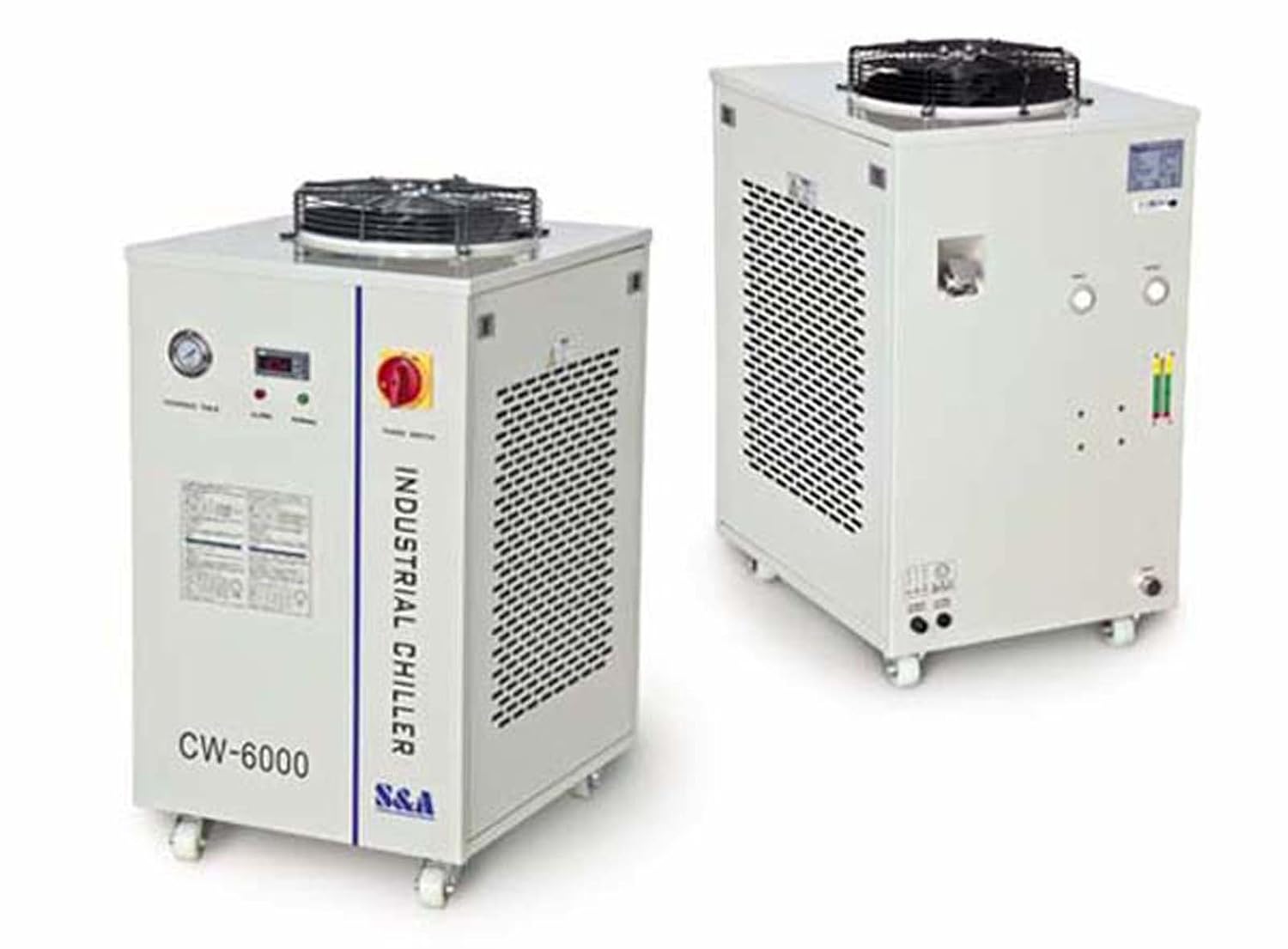 Industrial Water Chiller Cool 3x 100W 4x 80W CO2 Laser Tube 220V 50HZ ...