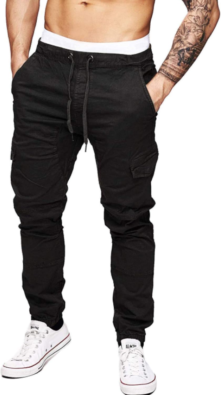 HYKJ Men's Workwear Joggers Pants Comfortable Fit Workwear Bottoms ...