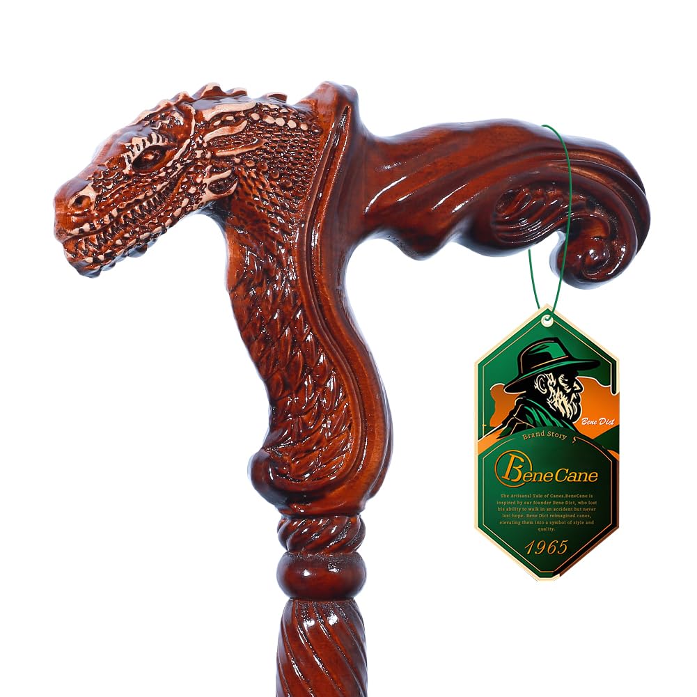 BeneCane Handmade Wooden Walking Cane for Men and Women, Detachable ...