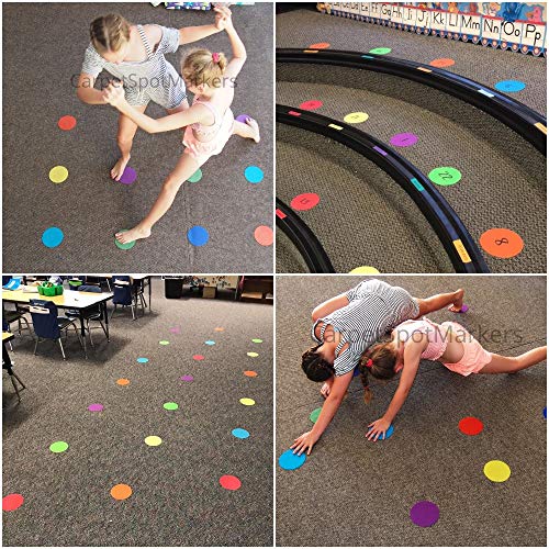 HudsonTech Carpet Spots for Classroom Spot Markers - Sit Circles for ...