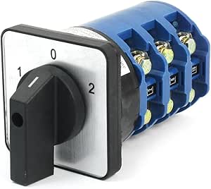 Amazon.com: uxcell 380V 125A 3-Phase 3-Position Panel Mount Rotary Cam ...