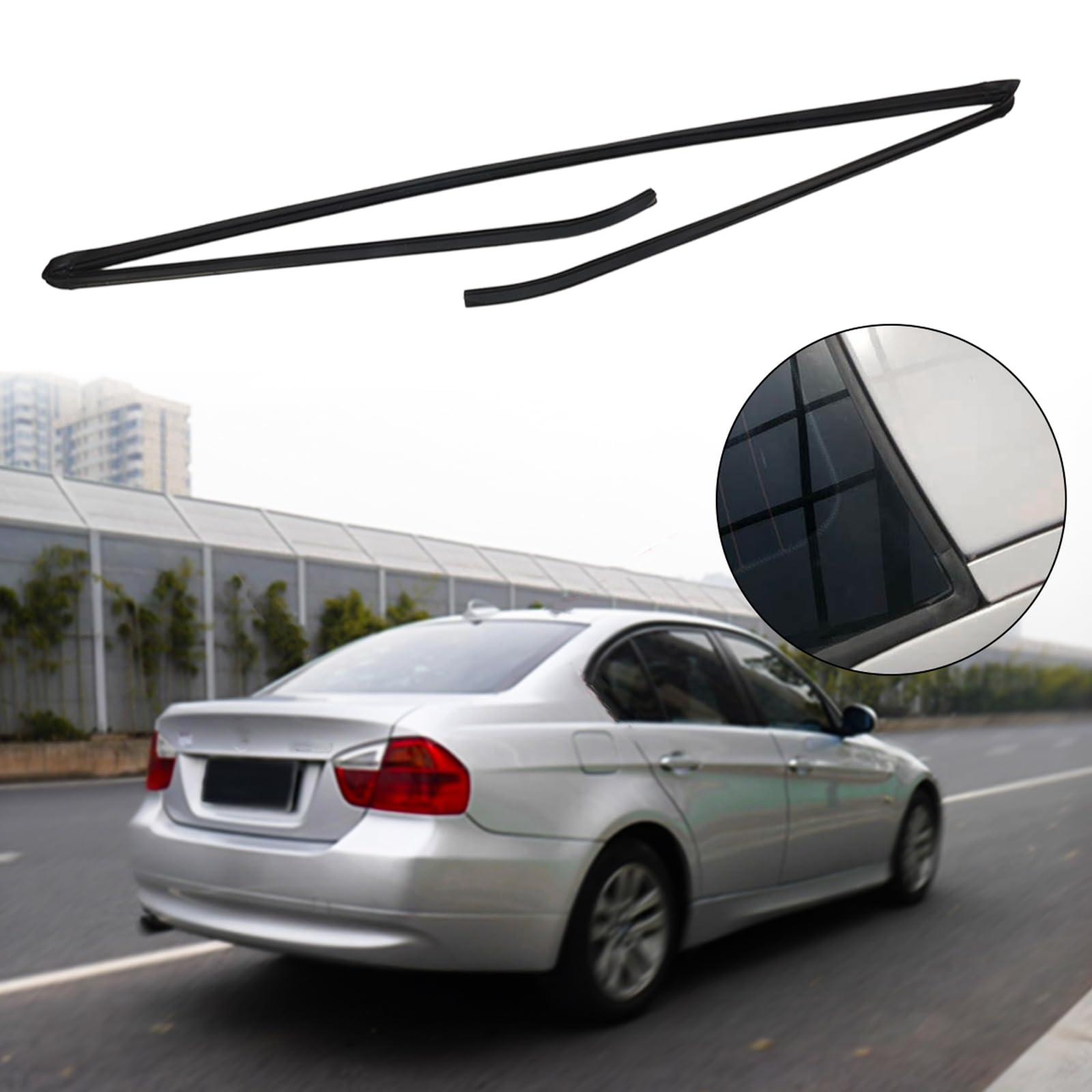 MUNIK Rear Windshield Upper Moulding Seal Rubber 51317061970 Compatible ...