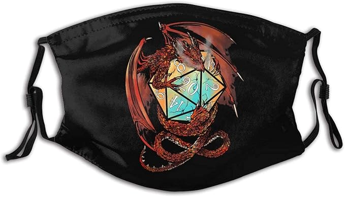 Dungeons and Dragons Unisex Mask Cover Reusable Outdoor Adjustable Dust ...