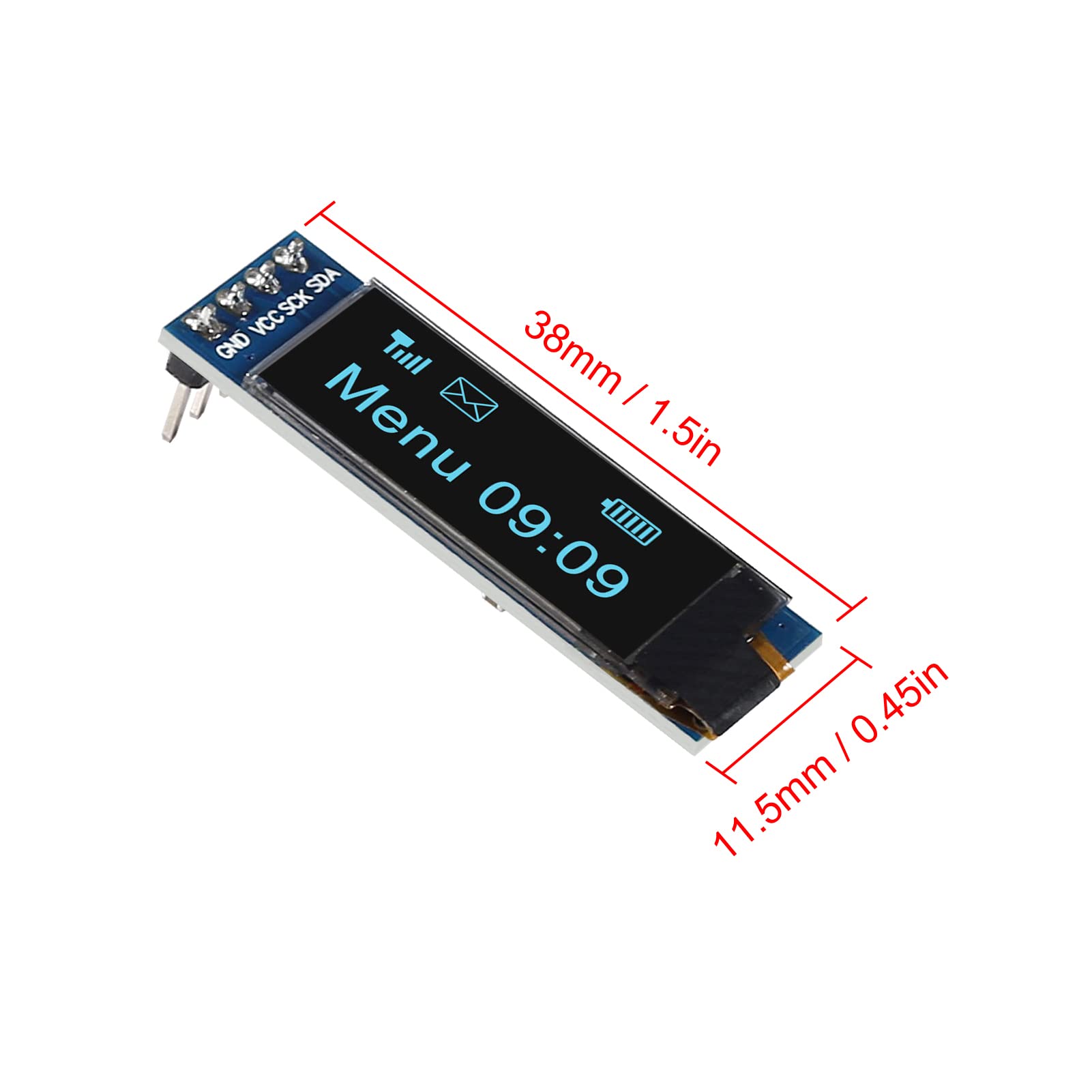 Mua DWEII 10 Pieces I2C Display Module 0.91 Inch I2C OLED Display ...