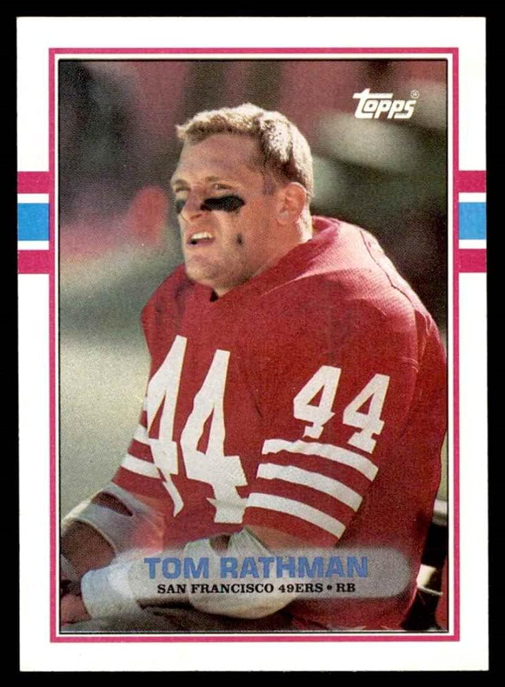 Amazon.com: 1989 Topps # 16 Tom Rathman San Francisco 49ers (Football ...