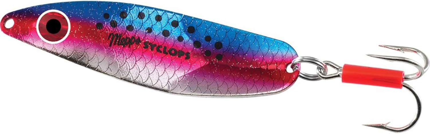 Amazon.com : Mepps Syclops Treble Hook Fishing Lure, 1/2-Ounce, Rainbow ...