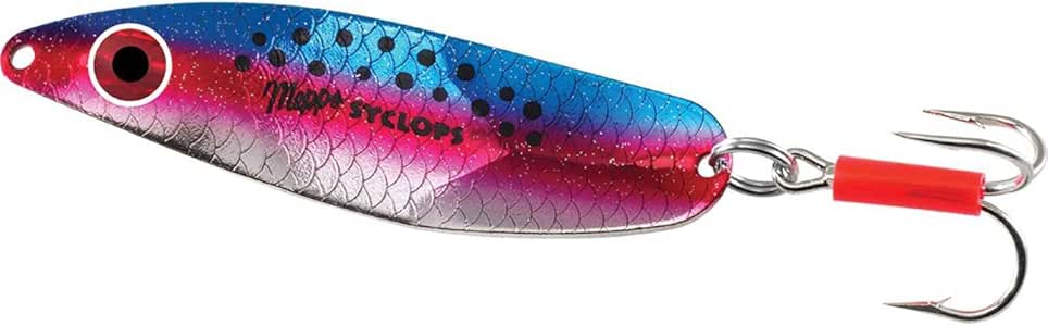 Amazon.com : Mepps Syclops Treble Hook Fishing Lure, 1/2-Ounce, Rainbow ...