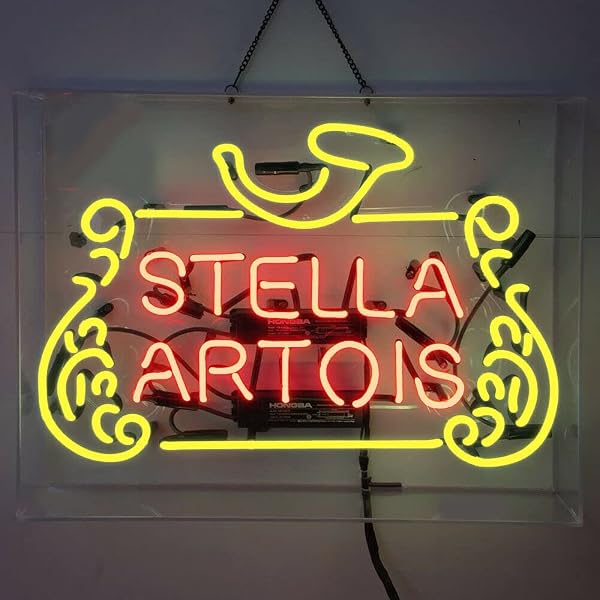 Stella Artois Neon Light Stella Artois Sign Hi Res Stock Photography