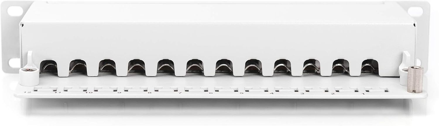 CAT 6, Class E Patch Panel, shielded, grey – BigaMart