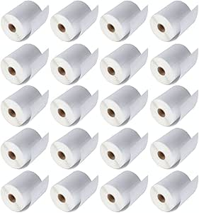 Amazon.com : MFLABEL® 20 Rolls of 250 4x6 Direct Thermal Blank Shipping Labels for Zebra 2844 Zp ...