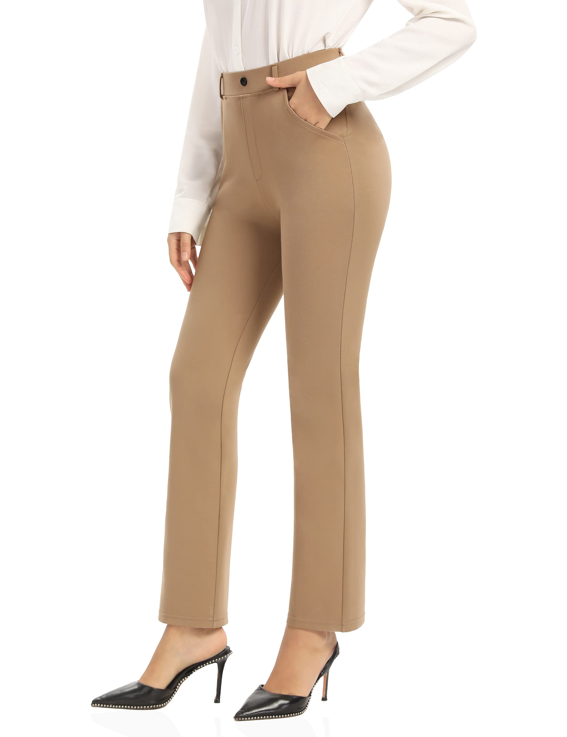 UUE Stretchy Work Pants for Women Business Casual Yoga Dress Pants ...