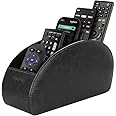 Amazon.com: SITHON Remote Control Holder with 5 Compartments - PU ...