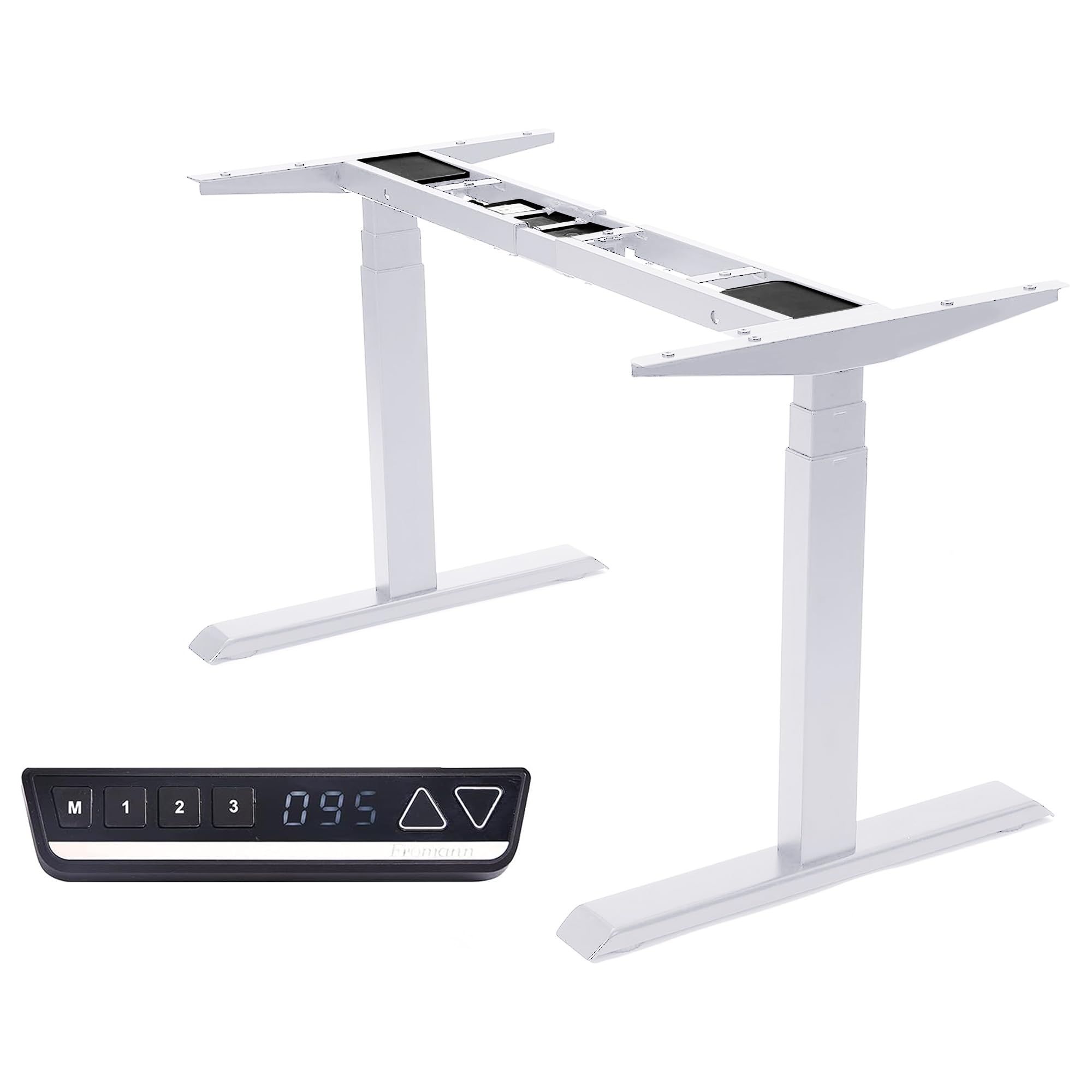 Fromann Electric 3 Tier Legs Dual Motor Standing Desk Frame Sit Stand ...