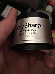 AnySharp Knife Sharpener with PowerGrip, Blue: Amazon.co.uk: Kitchen & Home