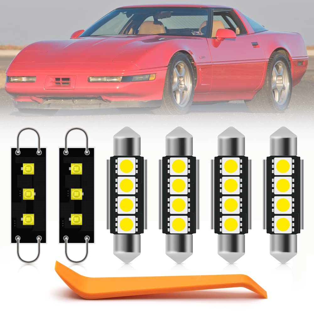 12pcs Interior LED Lights Bulb Kit for Chevy Corvette C4 1984 1985 1986 ...