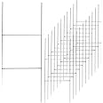 Amazon.com : 12 Pack Heavy Duty Metal H Frame Wire H Stakes, 17.5'' x 7 ...