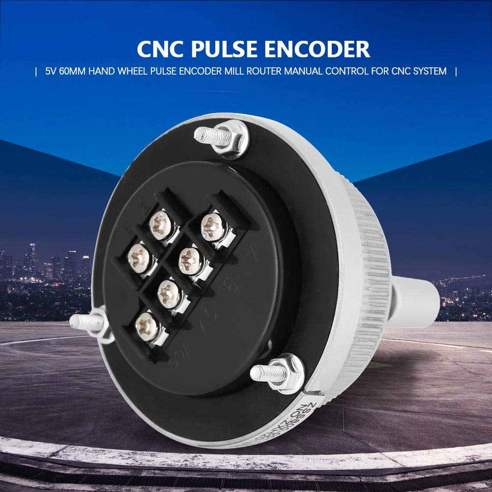6 Terminal CNC Pulse Encoder, Electronic Pulse Generator Hand Wheel ...