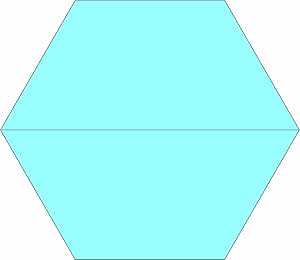 Amazon.com: 10 Inch Half Hexagon Quilt Template