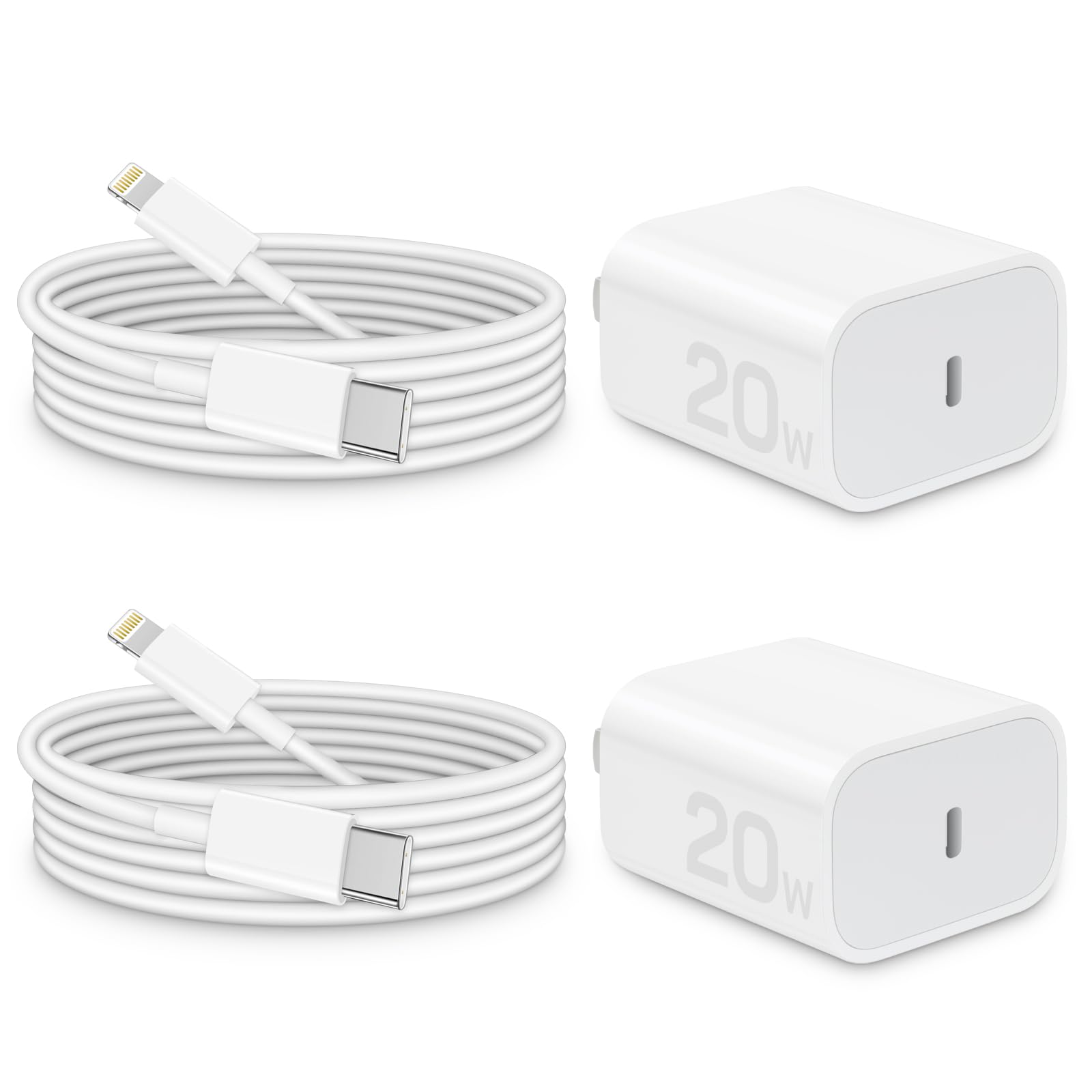 Mua Phone Charger Fast Charging, 【MFi Certified】 2-Pack 20W USB-C Fast ...