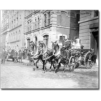 Amazon.com: Benjamin Franklin Firefighter Drawing 11x14 Silver Halide ...