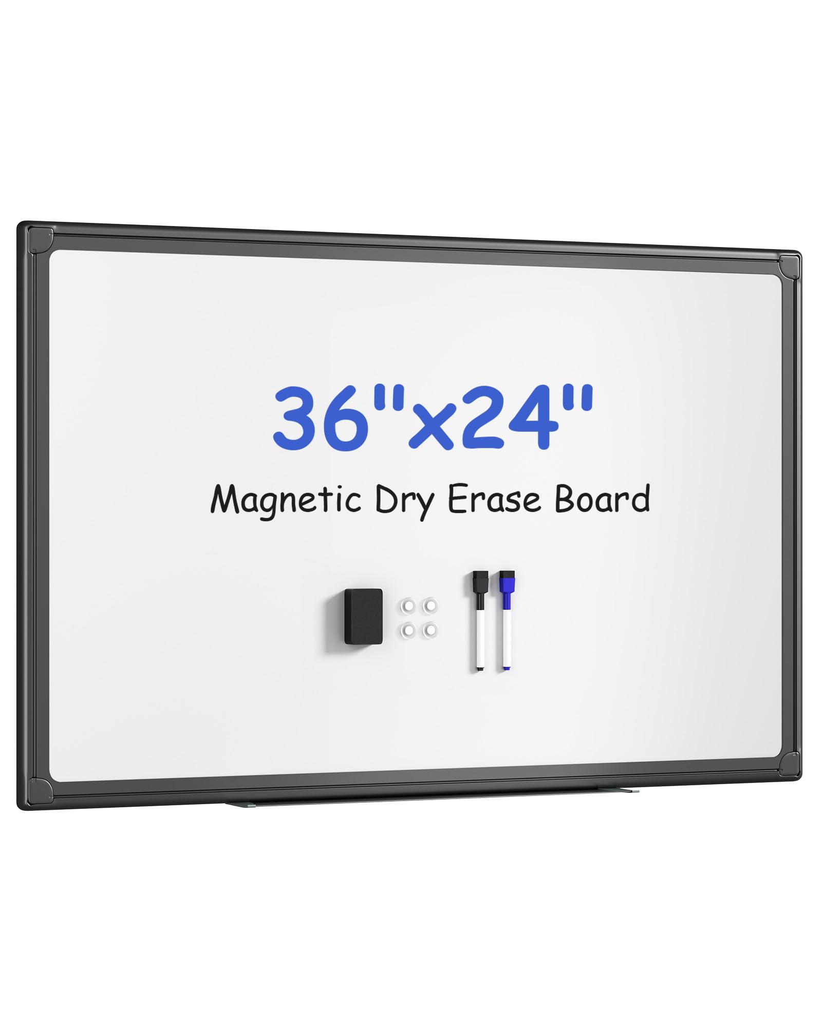 VUSIGN Magnetic White Board Dry Erase 36" x 24" with 1 Dry-Erase Eraser ...