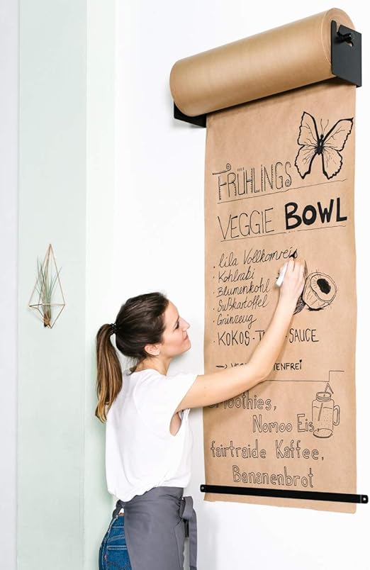CozyHome Studio Roller – Support mural pour rouleau de papier Kraft ...